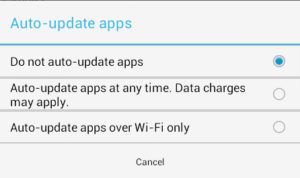 Tắt tính năng tự động cập nhật phần mềm trong Android - BlogAnChoi
