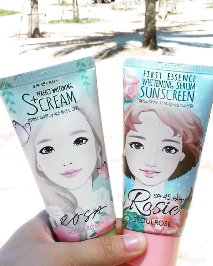 Review kem chống nắng Rosie First Essence Whitening Serum Sunscreen ...