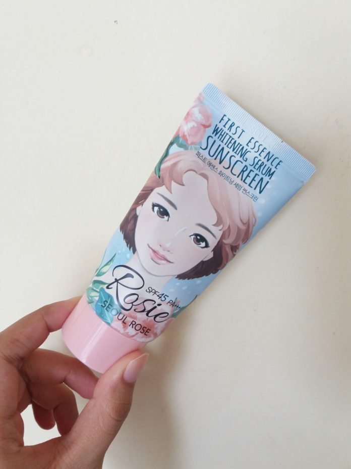 Review kem chống nắng Rosie First Essence Whitening Serum Sunscreen ...