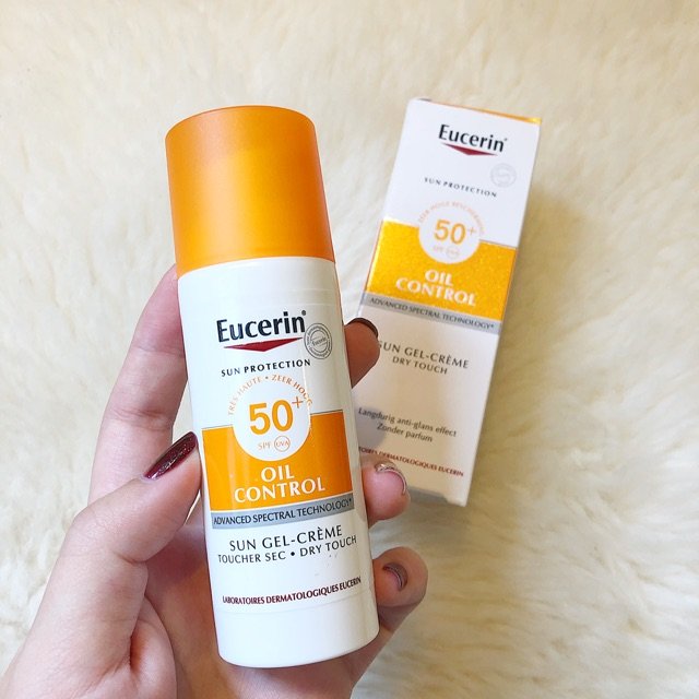 Review kem chống nắng dành cho da dầu mụn Eucerin Sun Gel Creme Oil ...