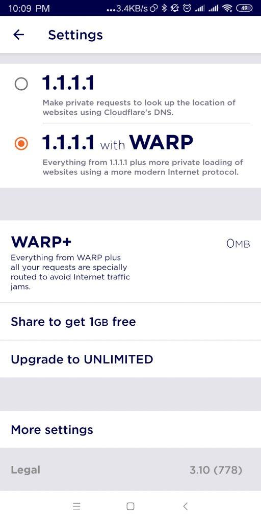 WARP : VPN miễn phí siêu bảo mật của Cloudflare - BlogAnChoi