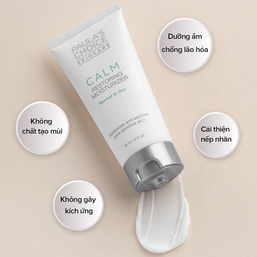 Review Paulas Choice Calm Restoring Moisturizer Normal to Dry - kem ...
