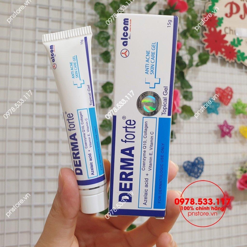 Review kem trị mụn Derma Forte: đối thủ của mụn trứng cá, mụn sưng viêm ...