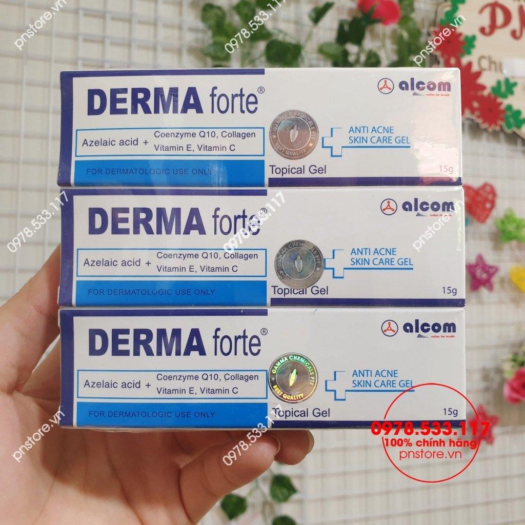 Review kem trị mụn Derma Forte: đối thủ của mụn trứng cá, mụn sưng viêm ...