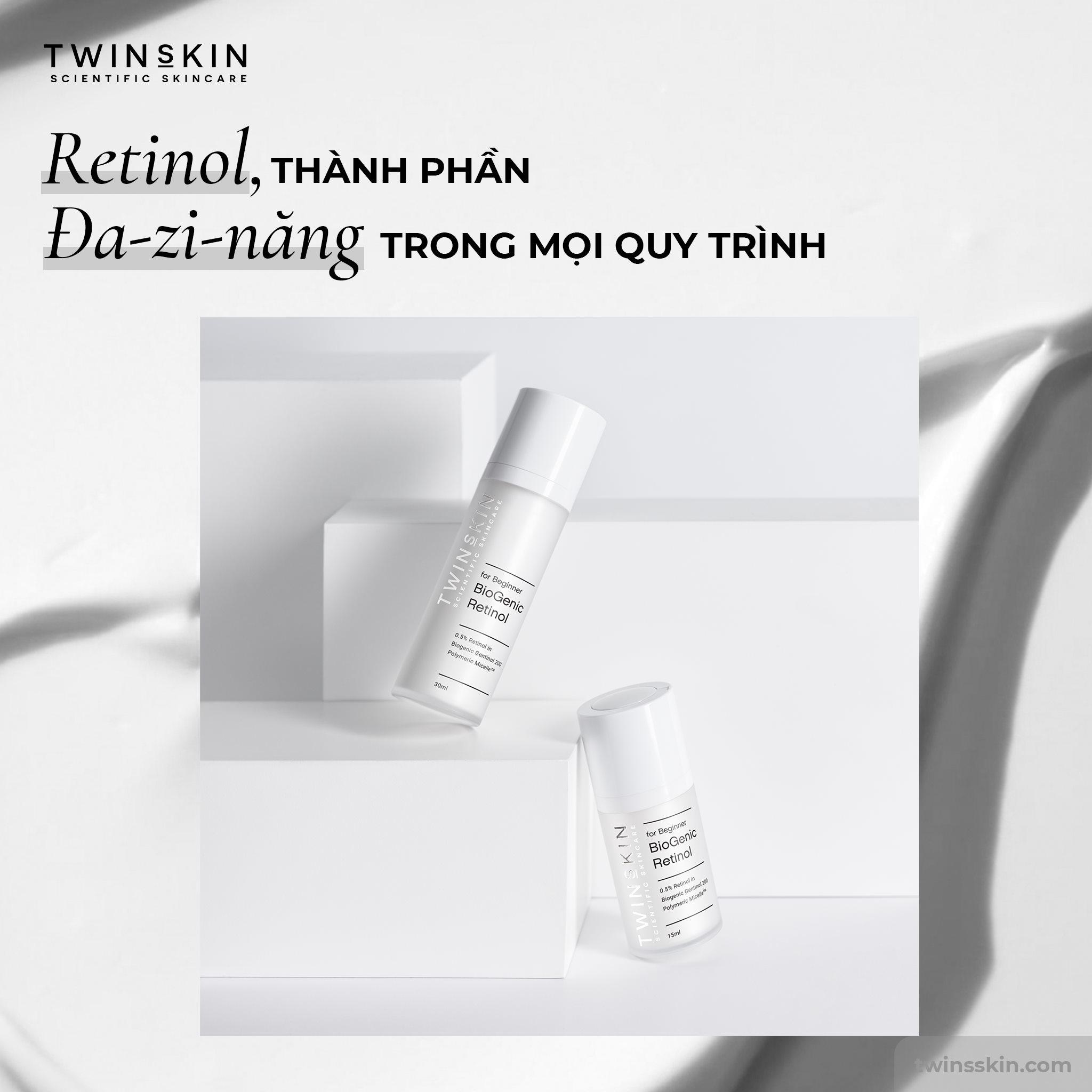Review Biogenic Retinol Twins Skin, Retinol bọc có thực sự tốt như lời ...