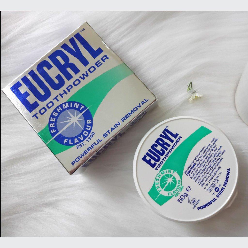 Review bột đánh trắng răng Eucryl Toothpowder có thật sự hiệu quả ...