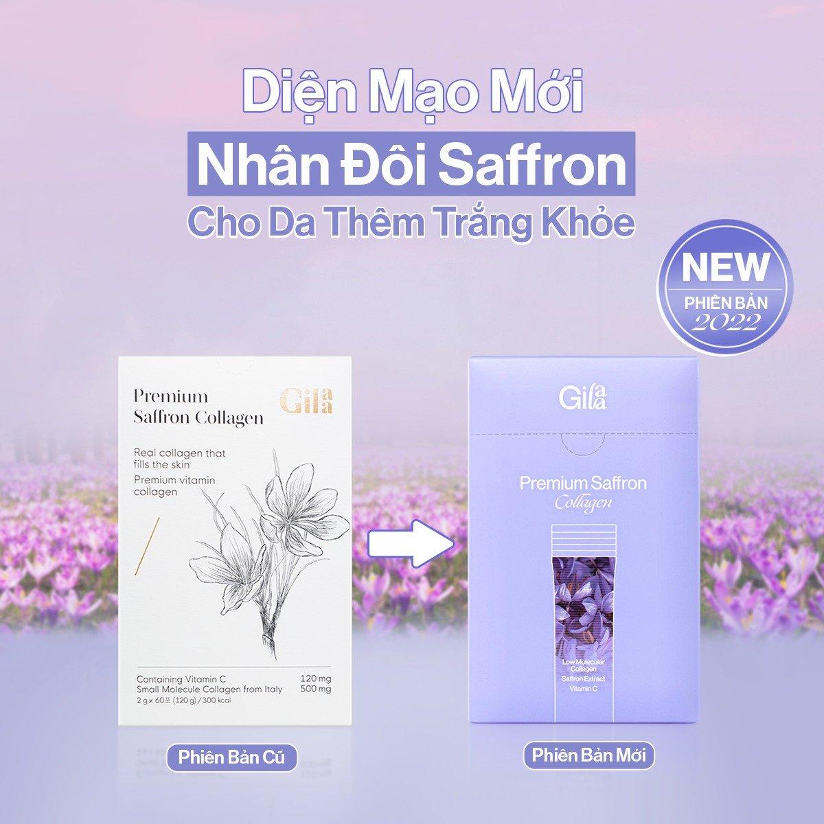 Review bột uống Gilaa Premium Saffron Collagen: diện mạo mới, X2 ...