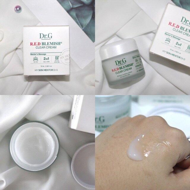 Review kem dưỡng Dr.G R.E.D Blemish Clear Soothing Cream: Must-have item cho mùa hè nóng bức ...