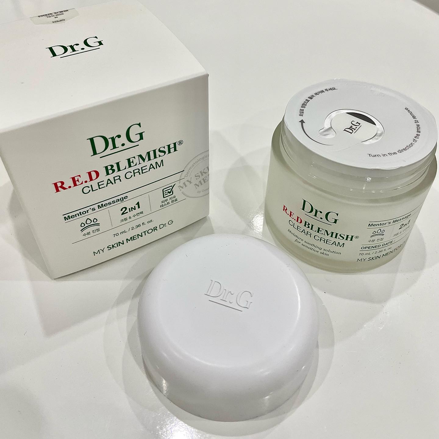 Review kem dưỡng Dr.G R.E.D Blemish Clear Soothing Cream: Must-have item cho mùa hè nóng bức ...