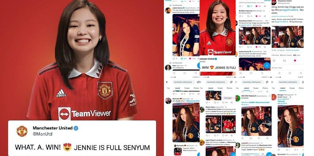 Jennie BLACKPINK đã trở thành bùa may mắn của Manchester United như thế ...