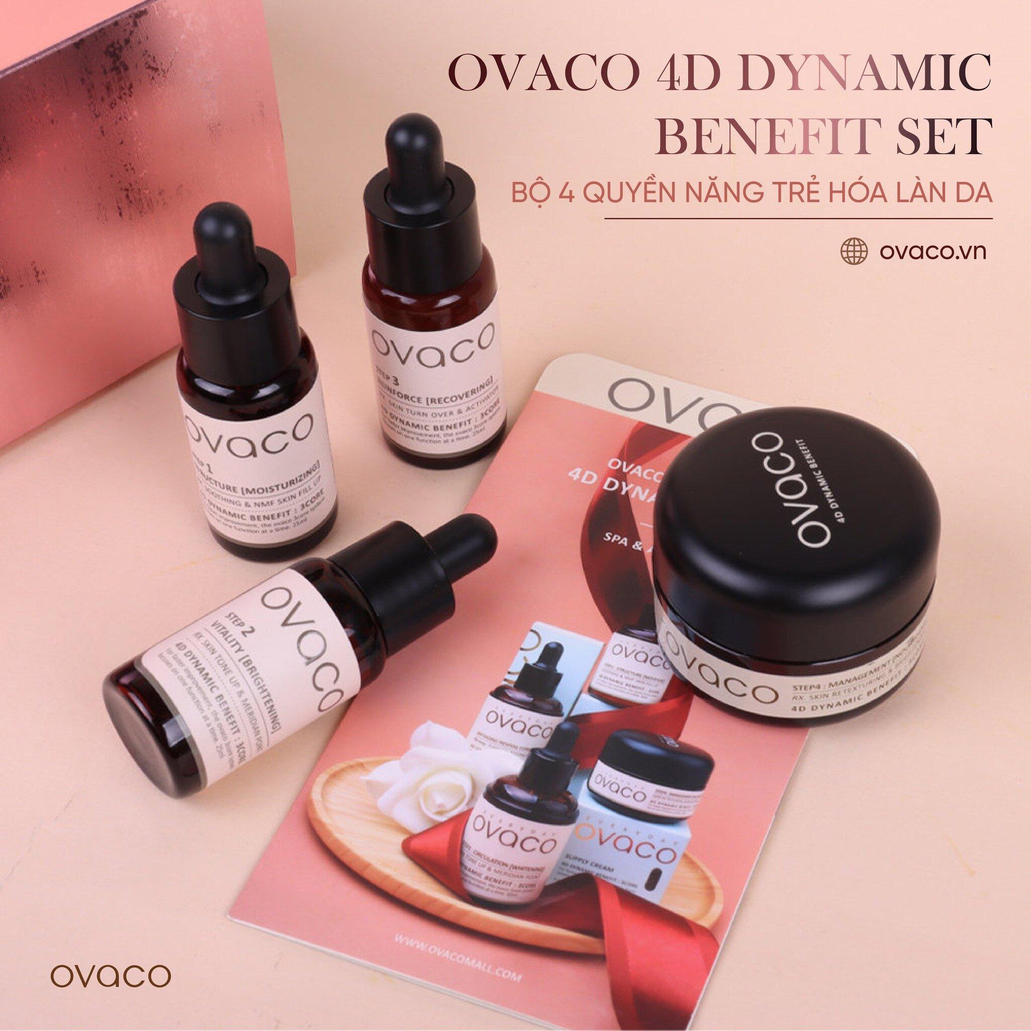 Review bộ sản phẩm Ovaco 4D Dynamic Benefit - hiệu năng Spa giúp trẻ ...