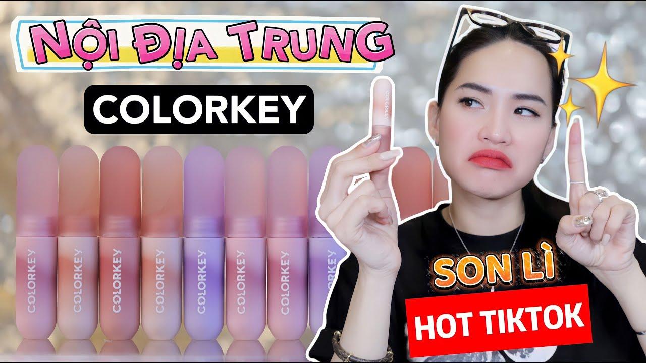 [Video] Chiến thần Hà Linh review son kem lì Colorkey: Màu đẹp, chất ...