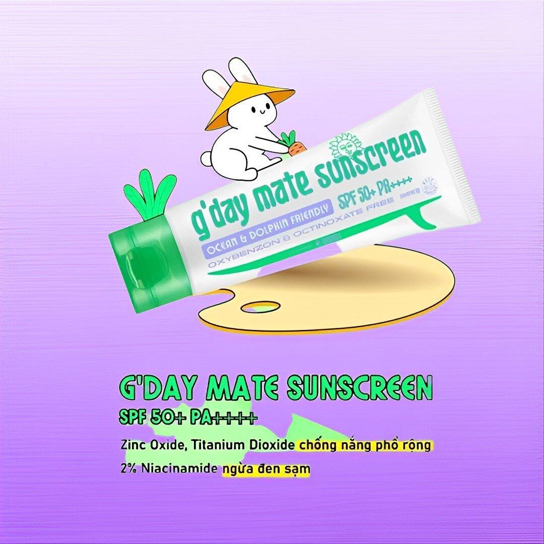 Review Kem Ch ng N ng Chasin Rabbits G day Mate Sunscreen Kem Ch ng review-kem-ch-ng-n-ng-chasin-rabbits-g-day-mate-sunscreen-kem-ch-ng