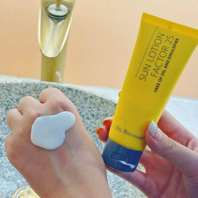 Review kem chống nắng Dr. Baumann Sun Lotion Factor 25 Free of oil and ...