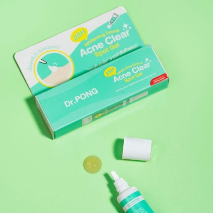 Review gel chấm mụn Dr.PONG 28H Whitening Drone Acne Clear trị mụn có ...